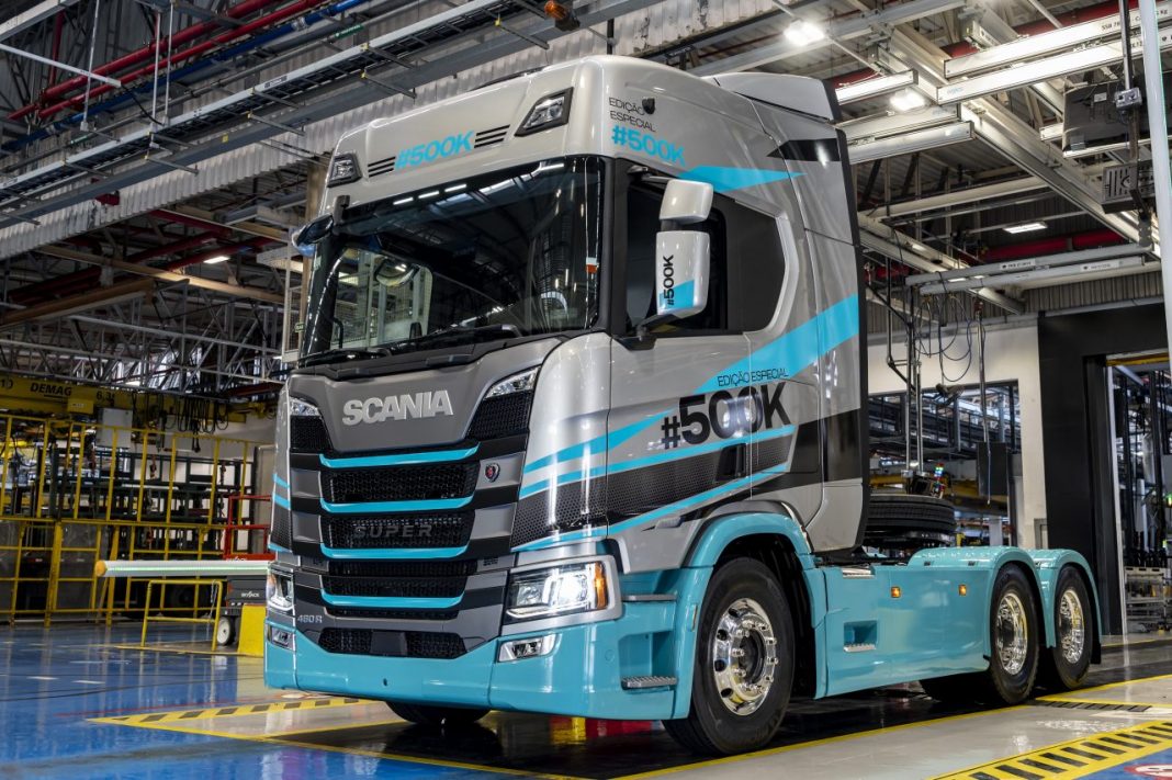 Scania atinge marca histórica de 500 mil caminhões produzidos no Brasil ...