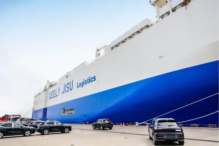 Geely lança o navio Ro-Ro "Jisu Glory" com capacidade para 7 mil ...